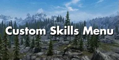 Custom Skills Menu A Custom Skills Framework Unified Menu Russian