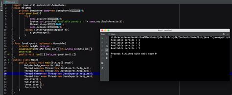 Multithreading Why Availablepermits Function Not Give Me Right