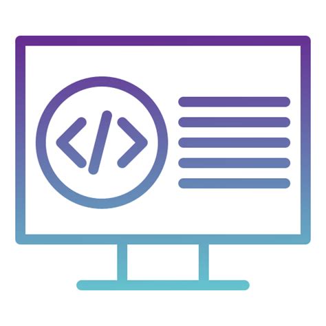 Coding Generic Gradient Icon Coding Generic Gradient Icon