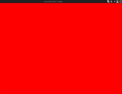 Linux Windows Rust Sdl