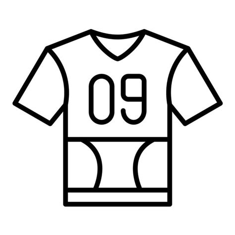 Football Jersey Outline Vector Art Icons And Graphics For Free Download