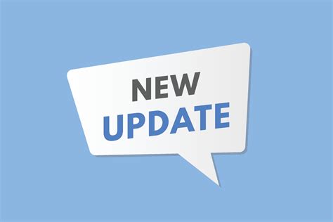 New Update Text Button New Update Sign Icon Label Sticker Web Buttons