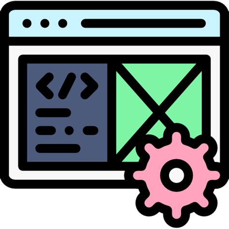 Code Detailed Rounded Lineal Color Icon
