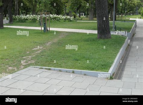 Budapest Stadtwäldchen Varosliget Pfad Desire Line Budapest