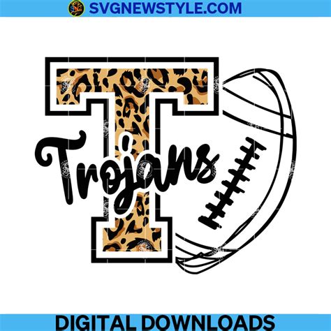 Trojans Football Svg Cheer Mom Svg Trojans Mascot Svg Trojans