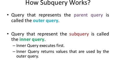 Correlated Vs Noncorrelated Subquery In Sql Rsql