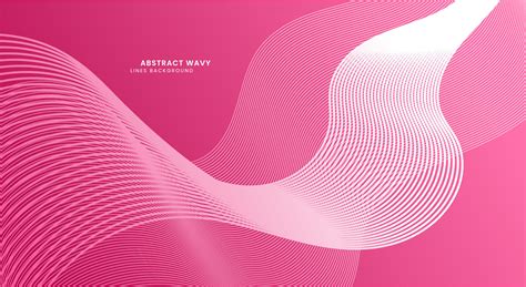 Abstract Pink Wavy Lines Background 26563295 Vector Art At Vecteezy