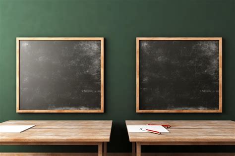 Premium Photo Simple Classroom With Minimalist Educational Posters On