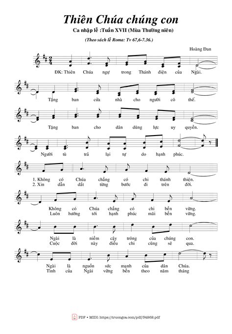 Sheet Thiên Chúa Chúng Con Pdf Lyrics And Chords