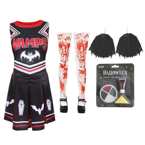 Halloween Vampire Cheerleader Costume Multi L Tesco Groceries