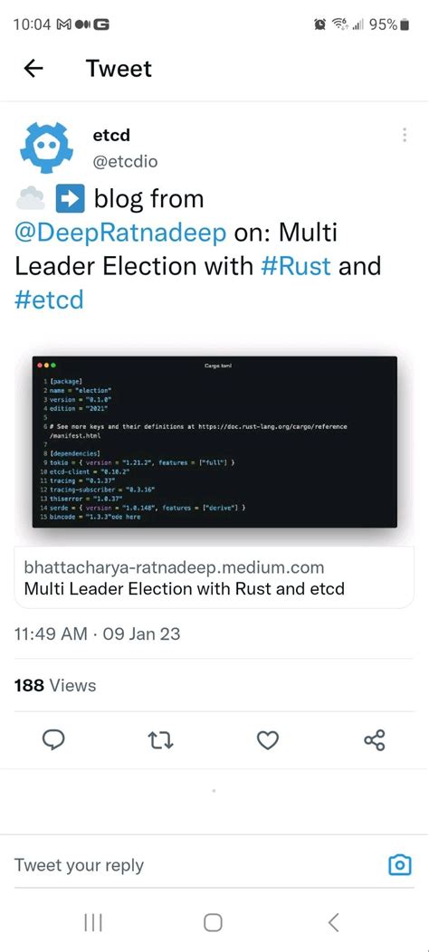 Ratnadeep Bhattacharya On Linkedin Etcd Tweeted My Article