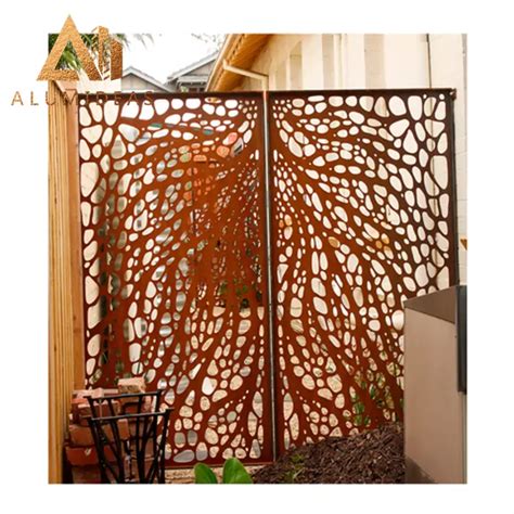 Laser Cut Perforated Corten Steel Panels Alumideas