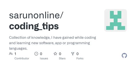 Coding Tips Code Tips Emoji Readme Md At Main · Sarunonline Coding Tips