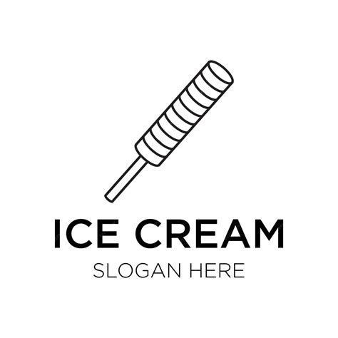 Premium Vector Ice Cream Logo Vector Illustration Isolated On White