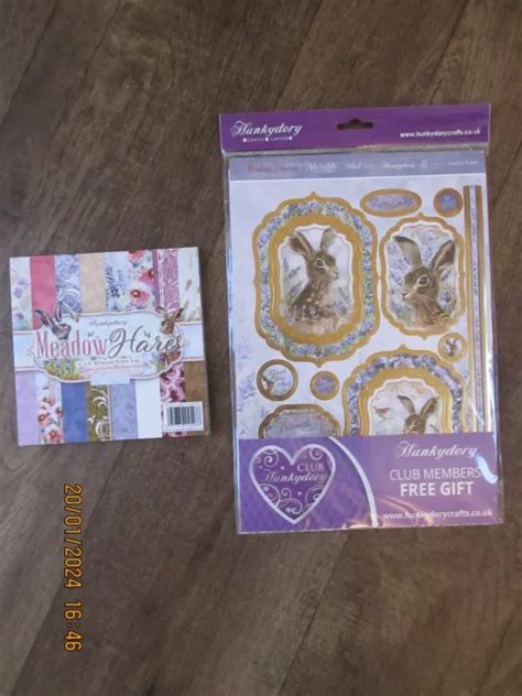 Hunkydory Meadow Hare Papercrafting Kit With 6 X 6 Paper Pad Brand
