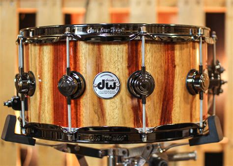 Dw 65x14 Collectors Maple Vlt Candy Stripe Padauk Snare Drum So13