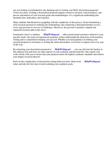 Phd Dissertation Proposal Sample Pdf Methodology Thesis