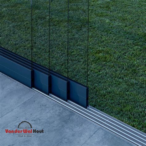 Glazen Schuifwand Br 3920 X H 2400mm Antraciet Van Der Wal HOUT