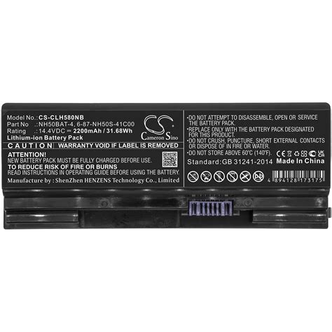 Battery For Clevo Nh58raq Device Repair Guy
