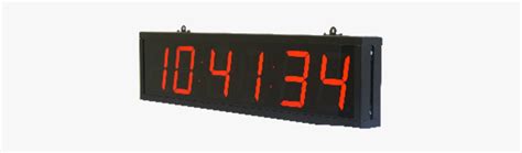 Ntp Digital Clock For Industries 6 Digit Led Display HD Png Download Transparent Png Image