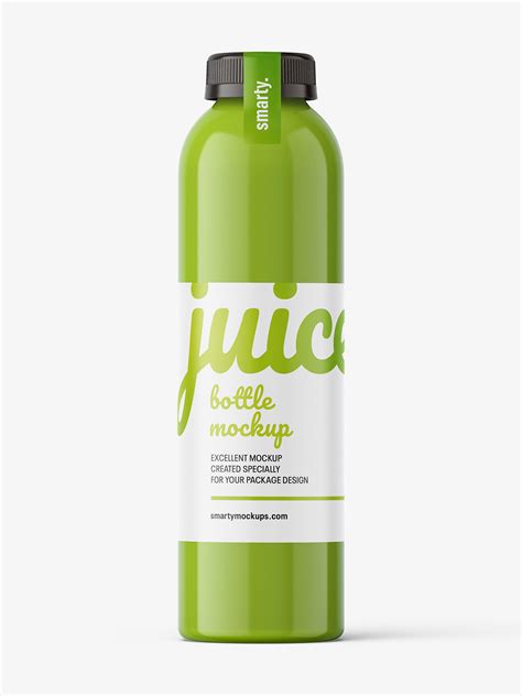 Green Juice Bottle Mockup Smarty Mockups
