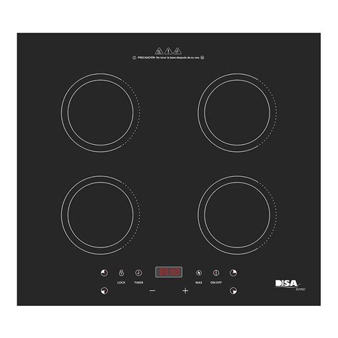 Parrilla De Inducción 4 Quemadores Disa Home Parrin 4hc Empotrable 3