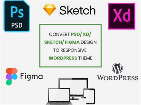 PSD XD Sketch Figma Design To Responsive WordPress Site Upwork