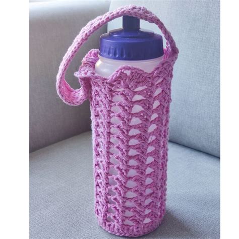 1 Hour Crochet Water Bottle Holder Free Pattern Fosbas Designs
