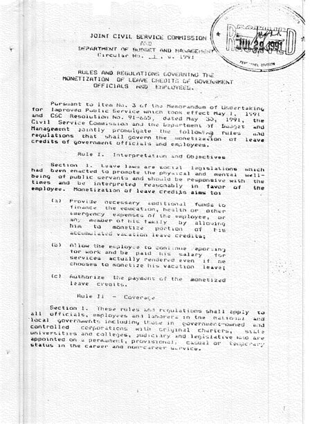 Guidelines On The Grant Of Monetization Of Leave Credits For Cy 2019 Teacherph