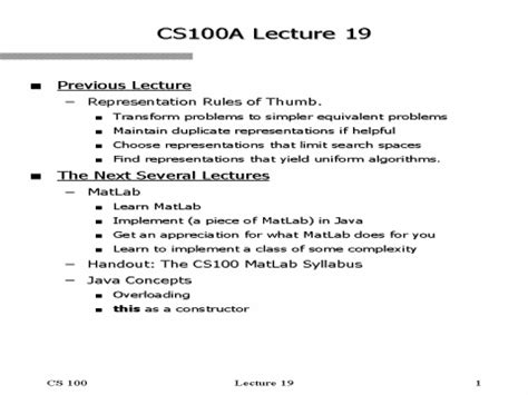 CS A Lecture