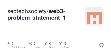 Github Sectechsocietyweb3 Problem Statement 1