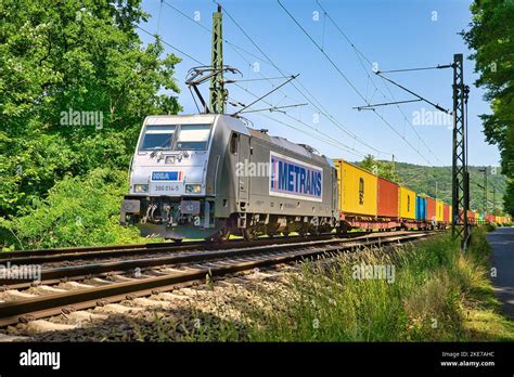 The Db Systemtechnik Train With Class 120 Drives Through Stadt Wehlen