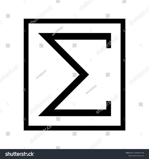 Capital Sigma Sign Vector Icon Stock Vector Royalty Free 2084607394