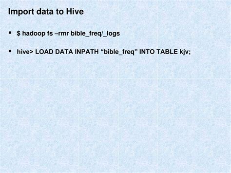 PPT Introduction To Hive PowerPoint Presentation Free Download ID 2091105