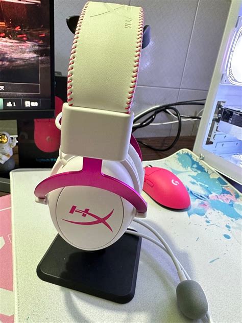 Hyperx Cloud2 White Pink Color Audio Headphones And Headsets On Carousell