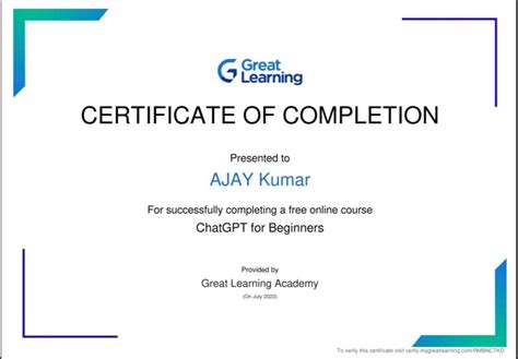 Ajay Kumar On Linkedin Greatlearningacademy Greatlearning Glacertificate