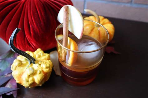 Apple Cider Old Fashioned Cocktail Recipe Fork Loves Spoon