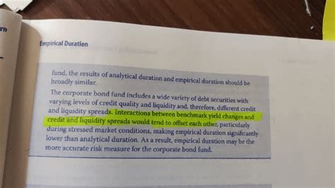 If Empirical Duration Is Lower Than Analytical Duration How Is It More