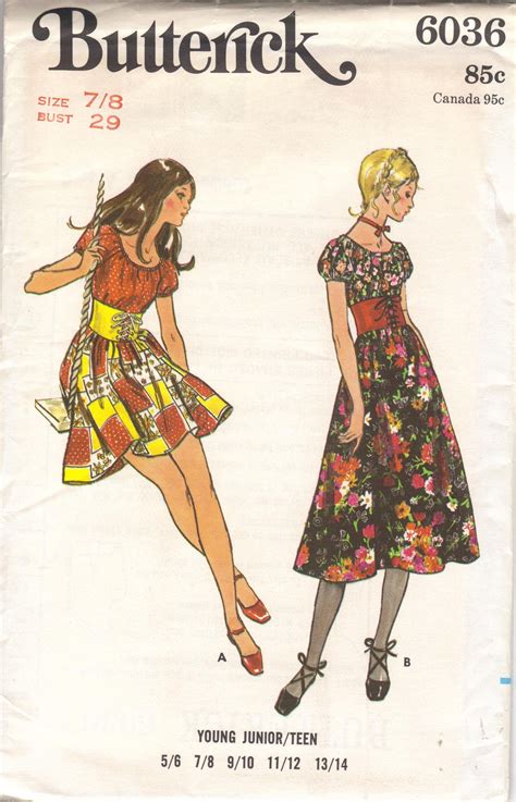 Butterick 6036 Vintage Sewing Patterns Fandom Powered By Wikia