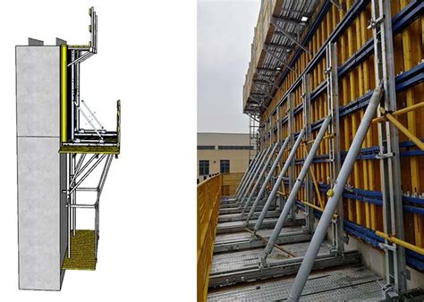 Modular Climbing Scaffolding System Crane Lifted Climbing Formwork