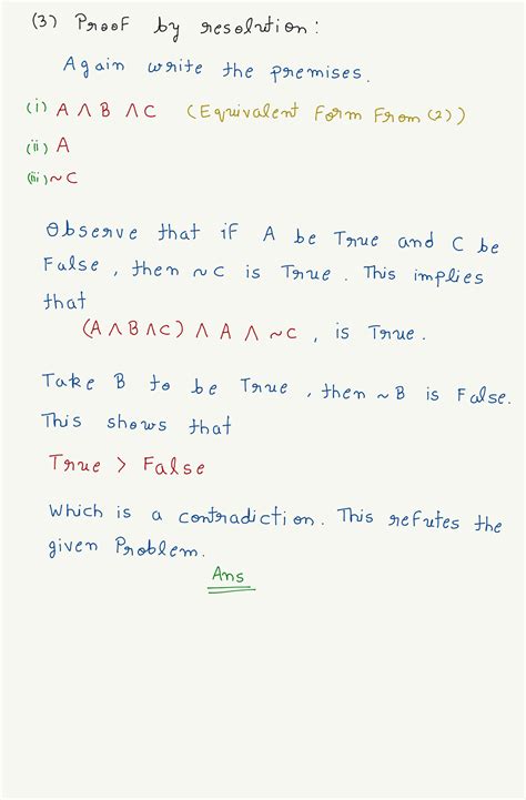 Solved Refute Using All 3 Regarding Laws Of Propositional Logic