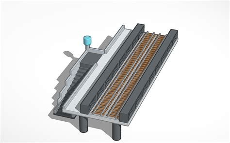 3d Design Railway Bridge Tinkercad