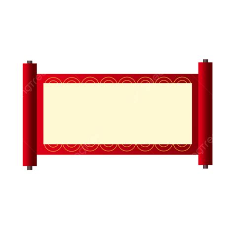 Antique Scroll Clipart Png Images Creative Red Gradient Ancient Style