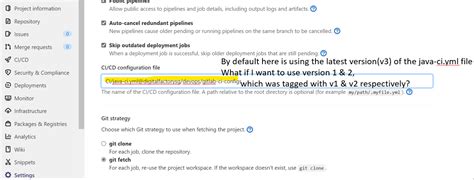 How To Use Tags To Switch The Version Of The Cicd Configuration File And What Is The Format To Set