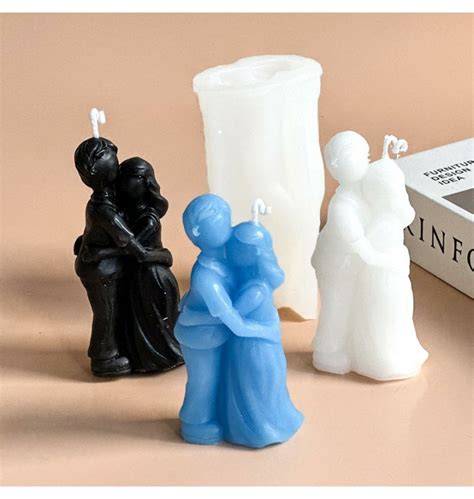 Diy 인체 양초 실리콘 몰드 과 포옹 초상화 향기로운 양초 금형 석고 장 연삭 도구 티몬