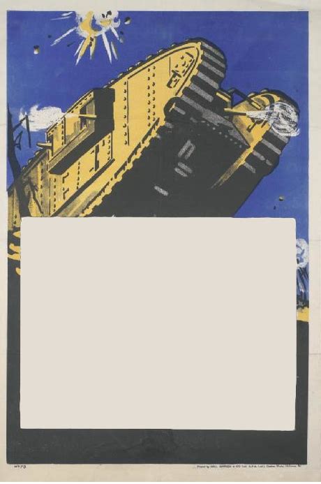 Blank Ww1 British War Bonds Tank Drive Template Imgur