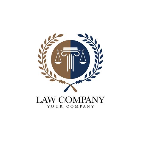 Legal Law Firm With Pillars Logo Icon Vector Template Lawyer Law Firm