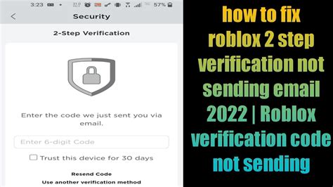 How To Fix 2 Step Verification On Roblox 2022 2 Step