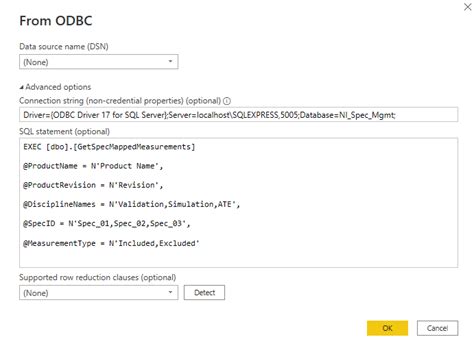 Access Measurement Data Using Odbc Driver Ni Specification Compliance Manager Operations Handbook