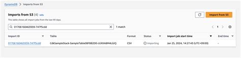 Aws Cdk V21230 で S3 バケットから Dynamodb テーブルへのデータのインポートがサポートされました